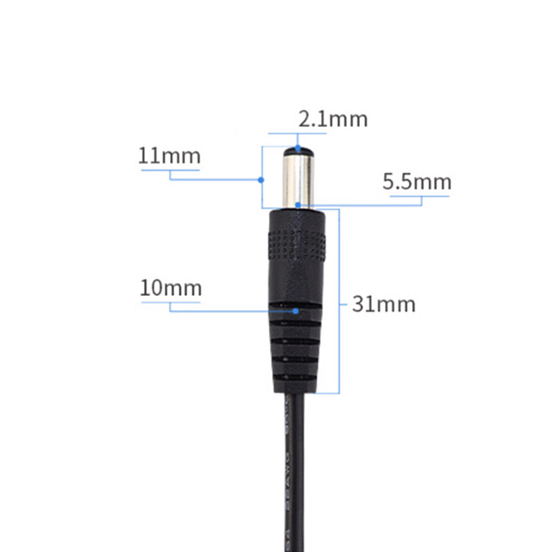 DC 12V 3A Power Extension Cords Power Cable Plug Adapter 5.5mmx2.1mm ...