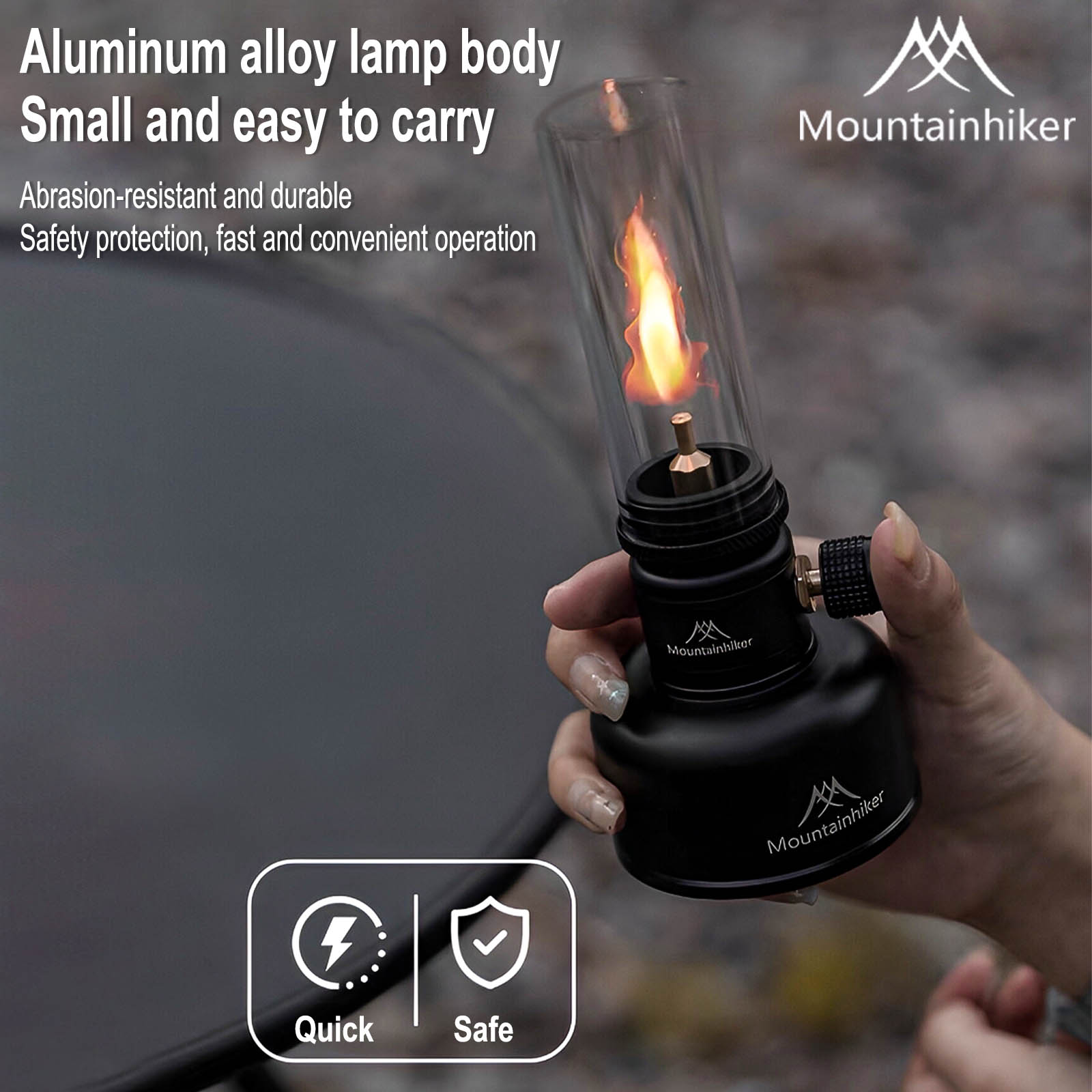 Mountainhiker New Portable Camping Gas Candle Lamp Light Compact Butane ...