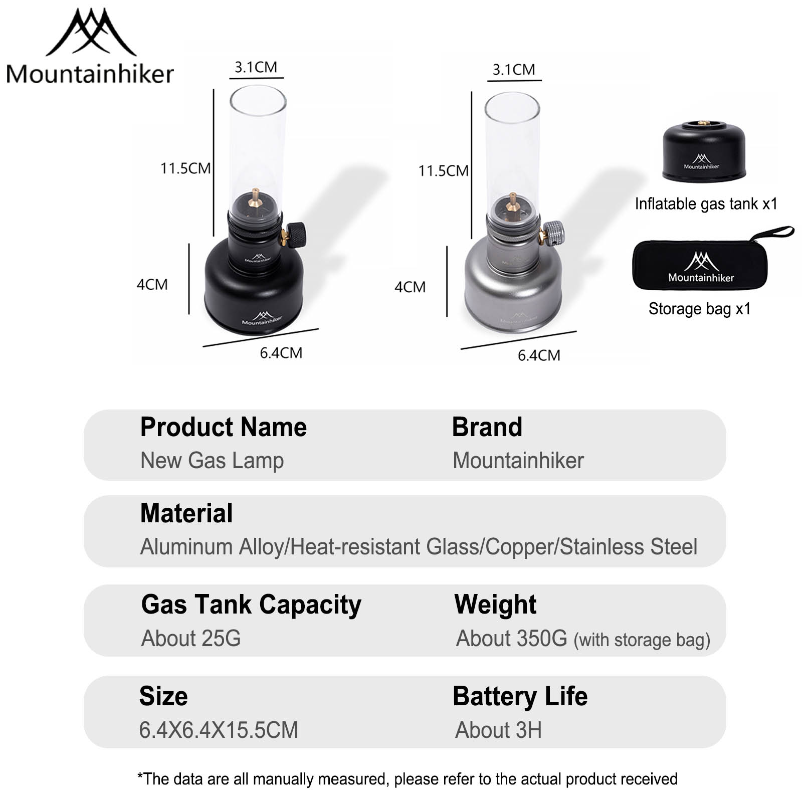 New Portable Camping Gas Candle Lamp Light Compact Butane Gas Light ...