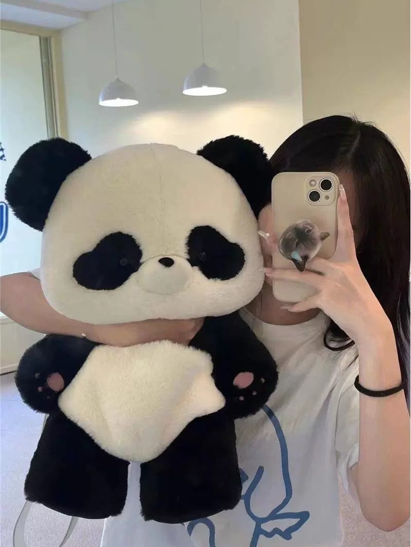 [local Spot] Panda backpack cute panda backpack panda bag cartoon soft ...