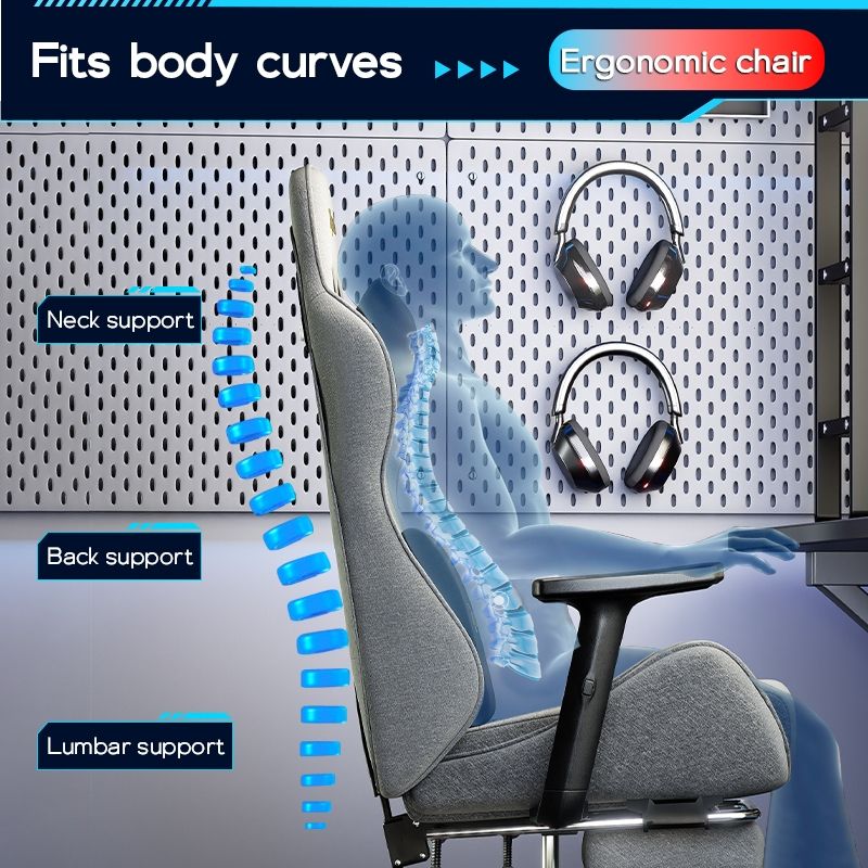 【Exclusive Tech Fabric】 YISONG Technology Gaming Chair Computer Office ...