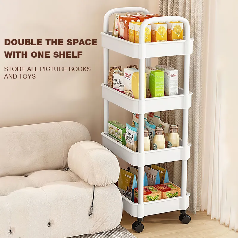 3-4-5 Layer Trolley Cart Organizer Storage Rack Stroller storage Shelf ...