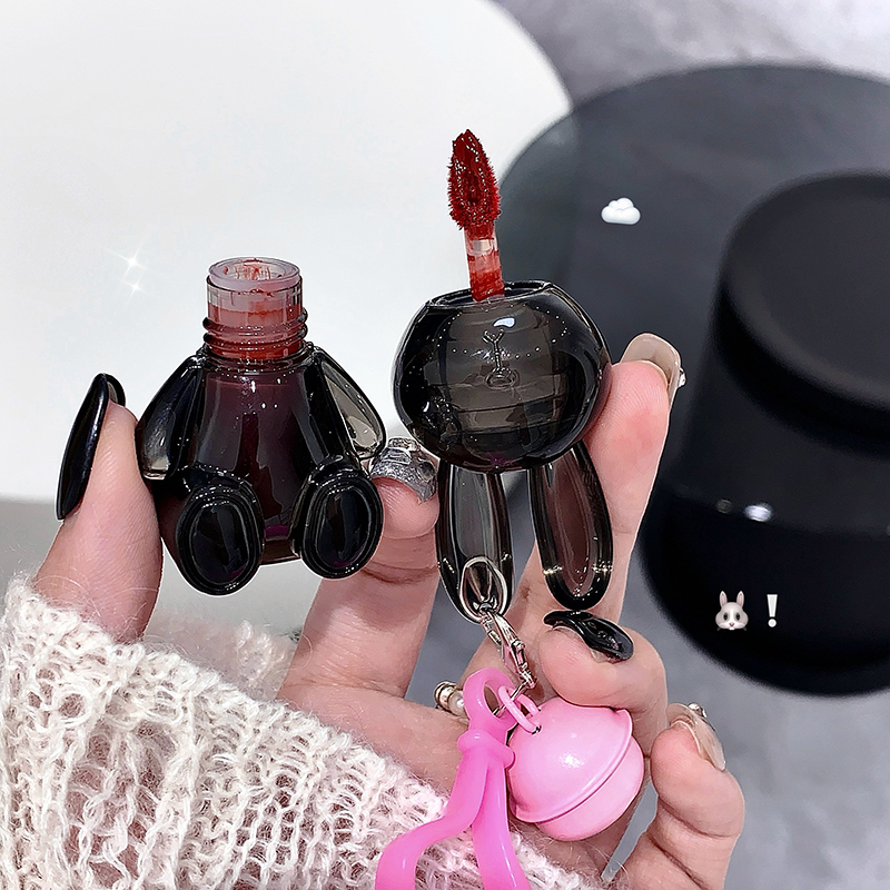 GEGE BEAR Black Rabbit Lip Gloss Waterproof Lasting Moisturizing ...