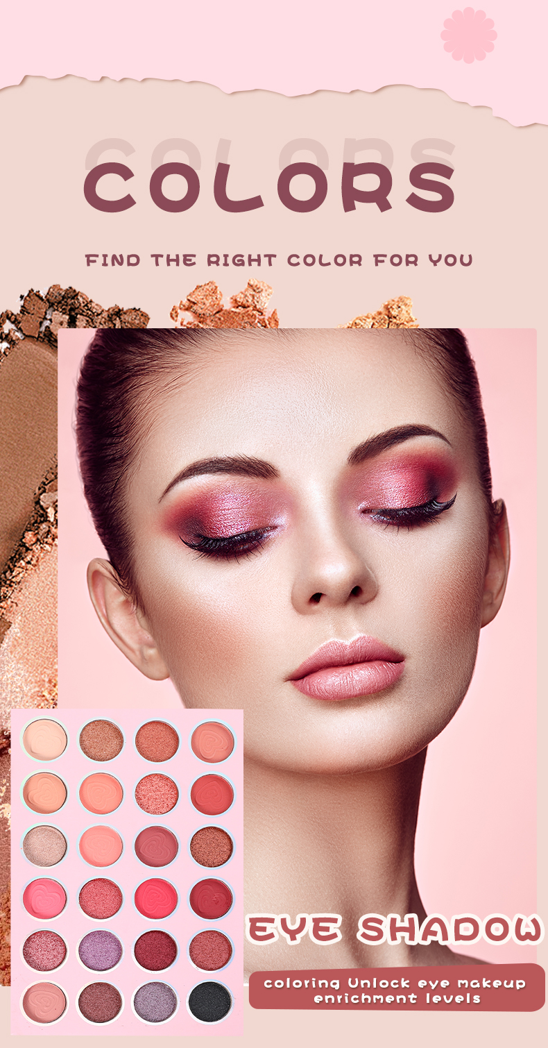 IGOODCO 43 Colors Eye Shadow Plate Shimmer Matte Shimmering Powder ...