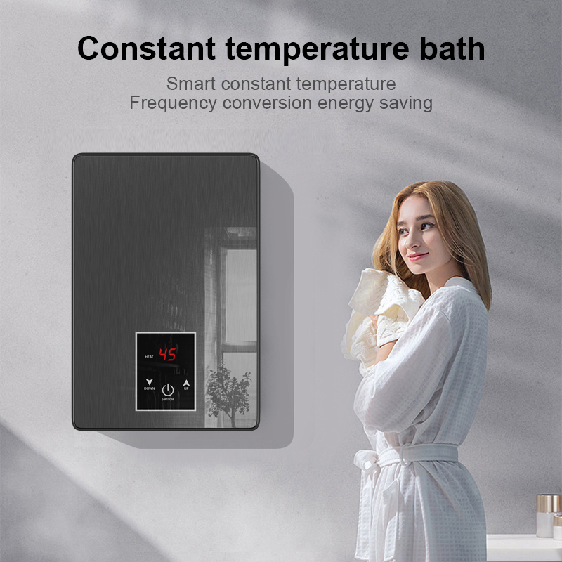 XTEN Electric Water Heater LCD Touch Screen Instant Water Heater Shower Quick Direct Heating ...