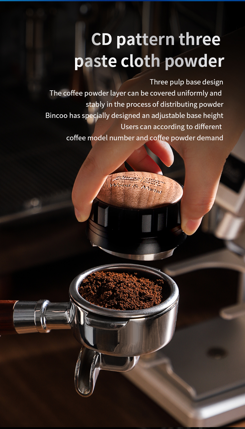 BINCOO Italian Three pulp Powder Spreader Wooden Handle Elastic Powder ...