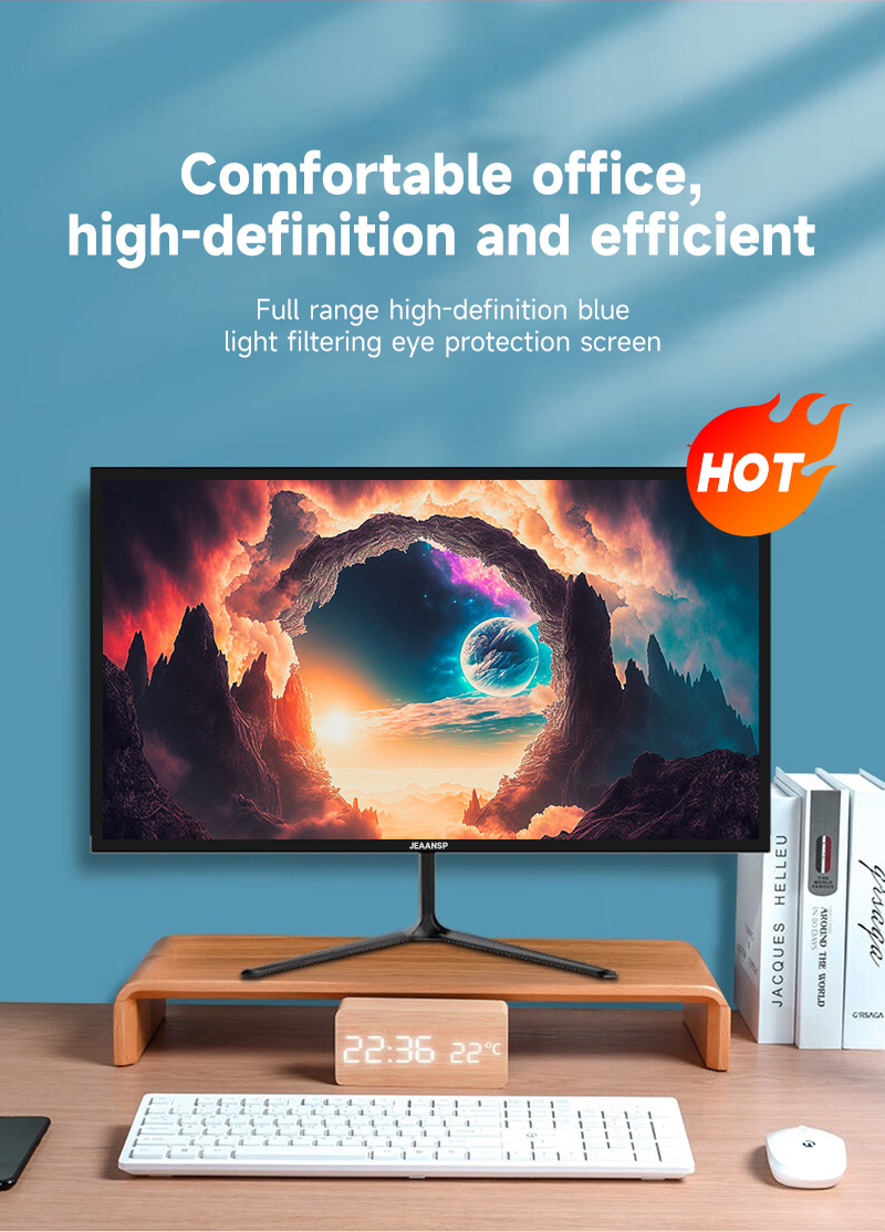 JEAANSP PC Monitor 19" 22 inch Display 60Hz/24" 25" 27 inch Office ...