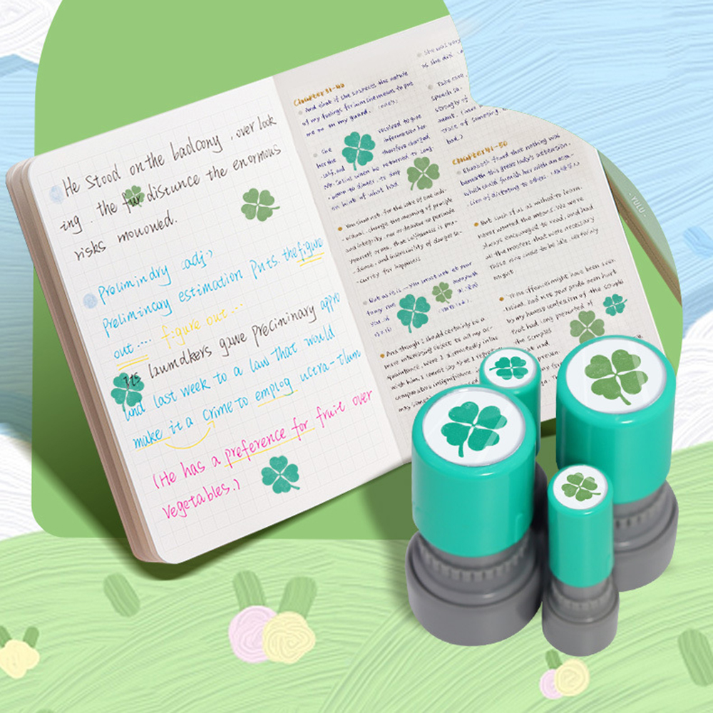 Four Leaf Clover Stamp for Scrapbooking , Green Plant Flower Decorative ...