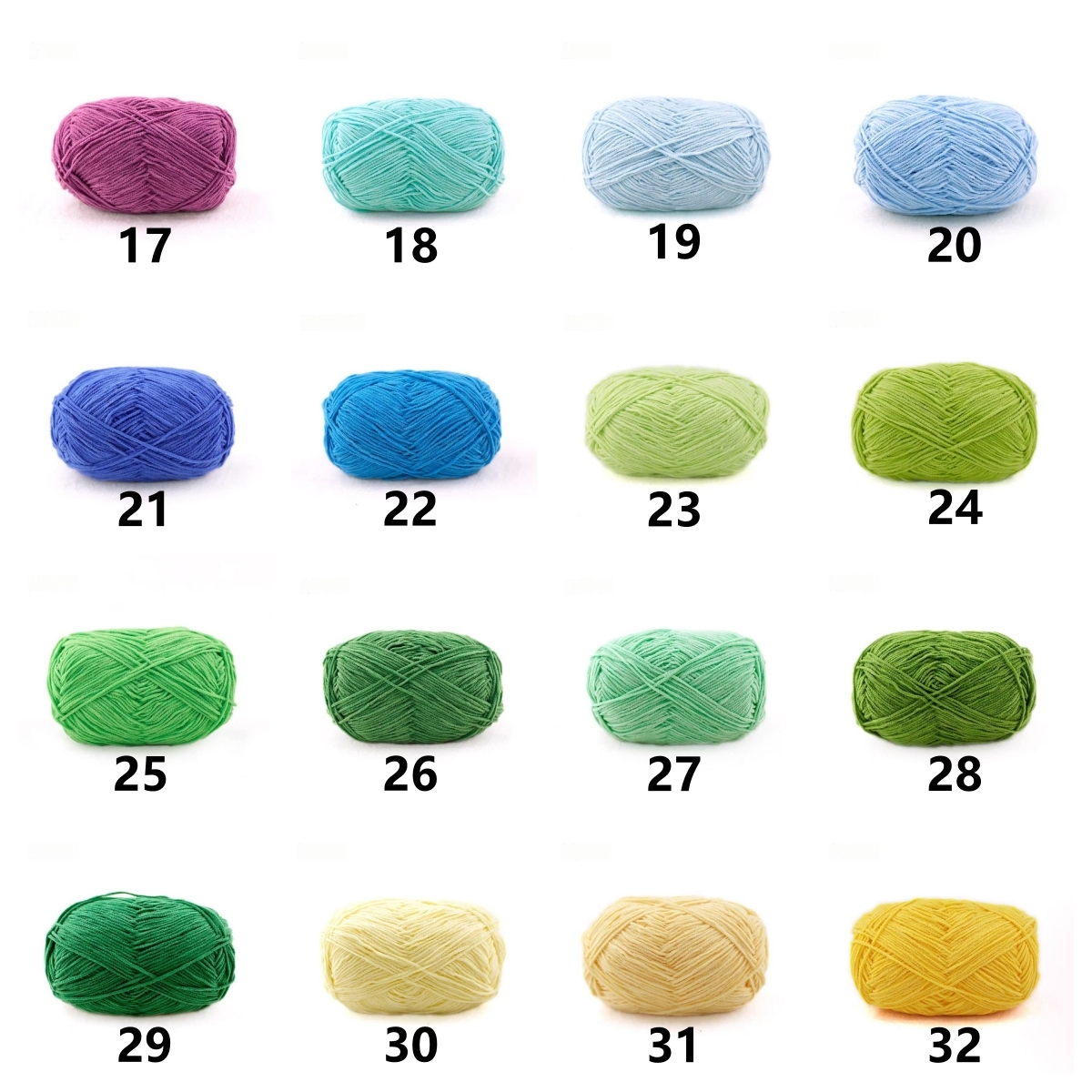 DUWEN 1.5mm Matte Chenille Yarn Doll Thread Handmade Crochet Knitted ...