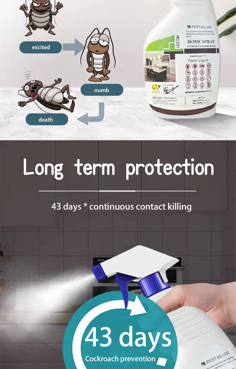 Contact and death 500ml KAMI Cockroach killer spray Anti cockroach ...