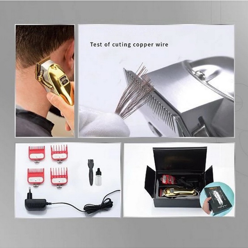 Wmark NG-2020B Wireless Metal Hair Clipper with Lcd Display 2500mah ...