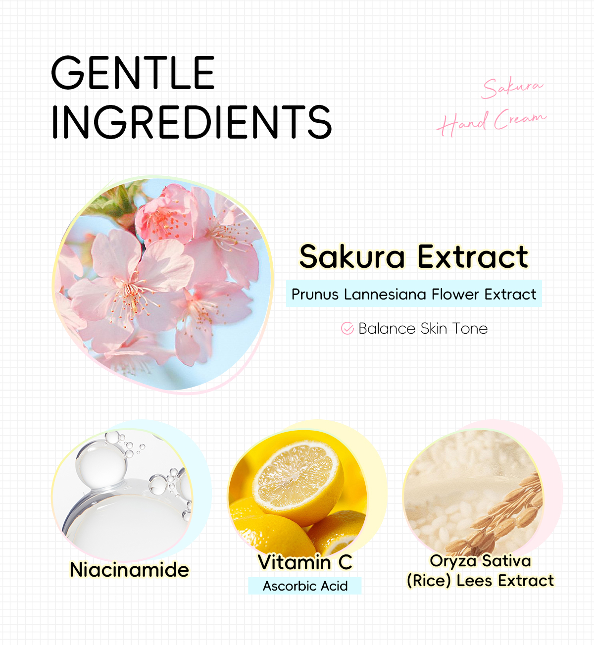 L AIKOU Sakura Hand Cream 30g Smooth Hand Moisturizing Nourishing For ...