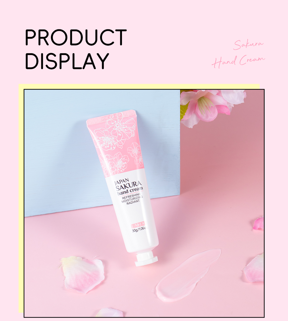 L AIKOU Sakura Hand Cream 30g Smooth Hand Moisturizing Nourishing For ...