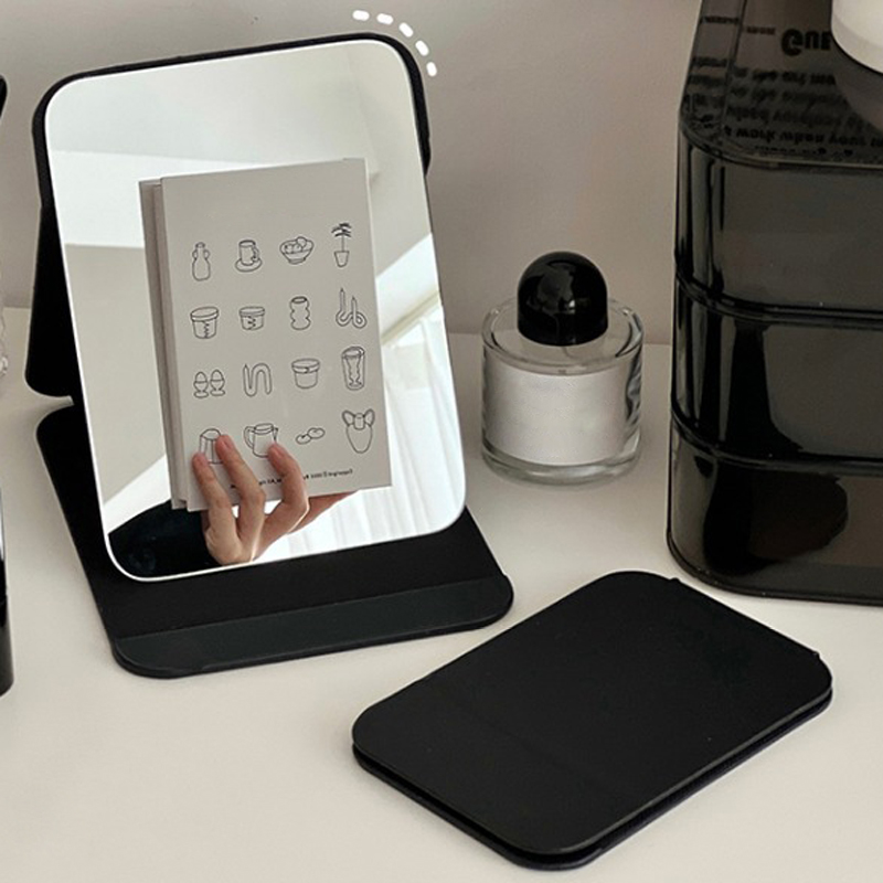 1pc Travel Portable Folding Makeup Mirror Full Screen Desktop Mirror ...