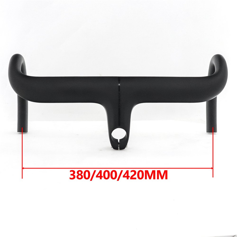 KOCEVLO Road Bike Carbon Handlebar Cycling Integrated Handlebar For ...