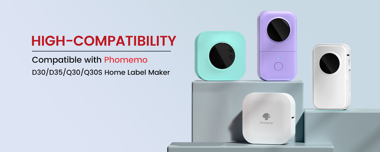 Phomemo 12x30mm Color Label Sticker For D30/D30S/Q30/Q31 Printer(3 ...