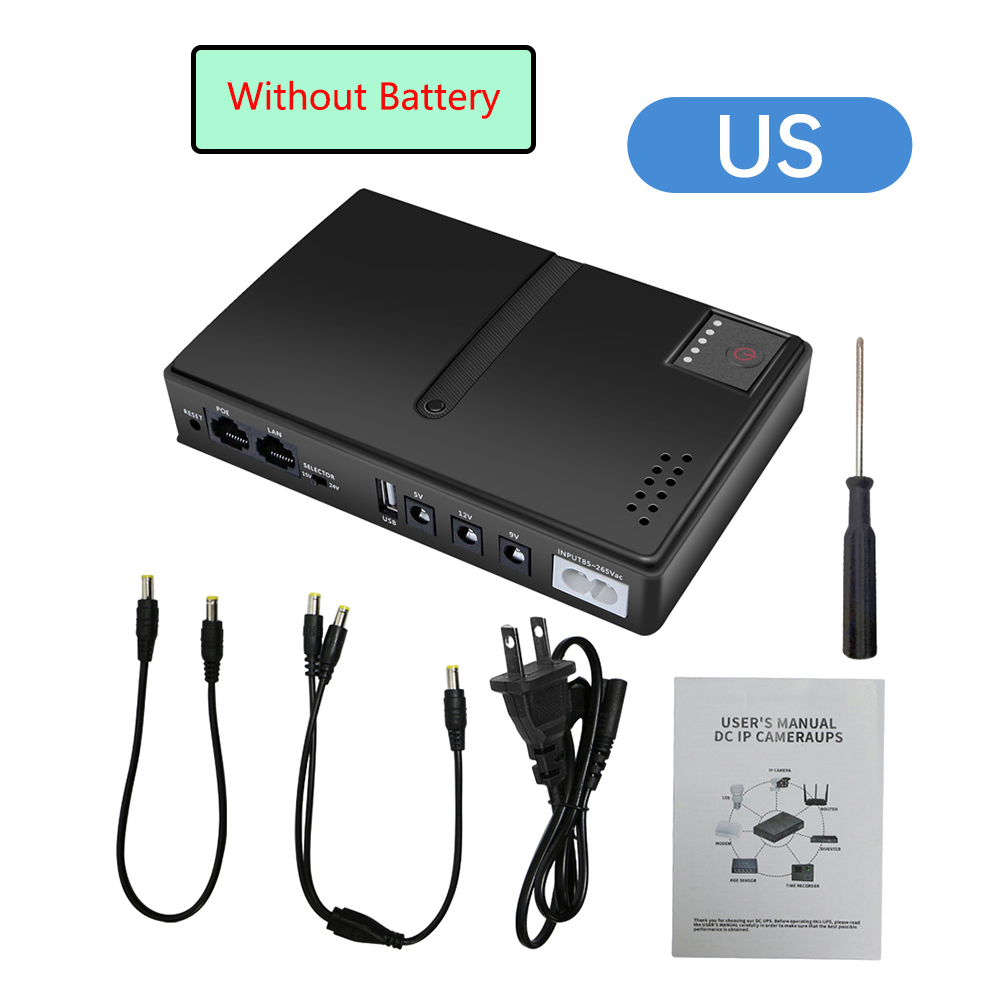 18W DC1018L Mini UPS for Wifi Router 5V9V12V Optical Cat Monitor Backup ...