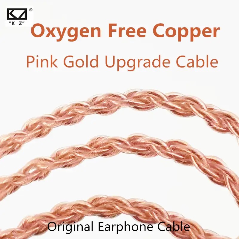 KZ Earphone Cable High-purity Oxygen-free Copper Upgrade Cable for KZ ...