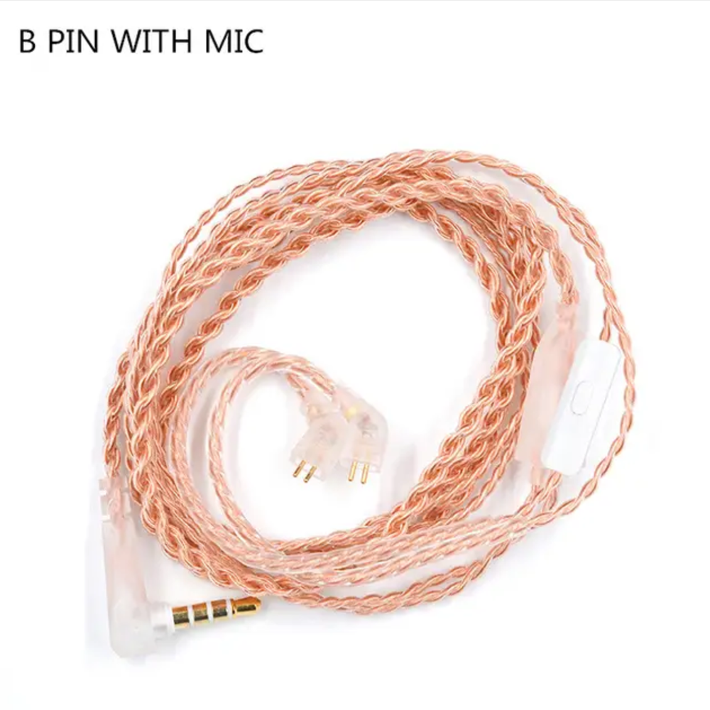 KZ Earphone Cable High-purity Oxygen-free Copper Upgrade Cable for KZ ...