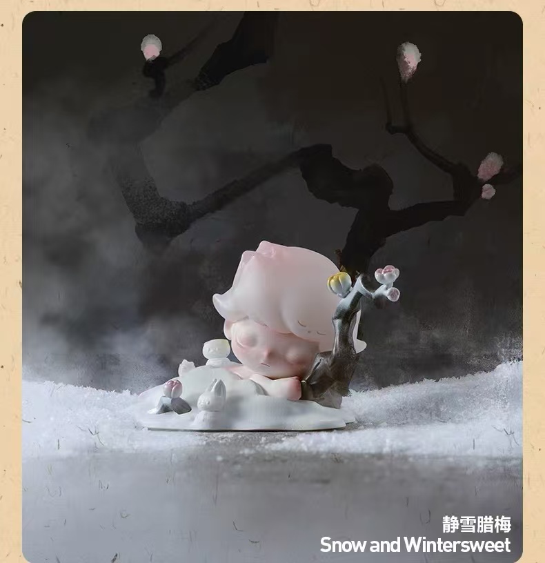 POPMART Bubble Matte DIMOO a wind Moon series of hand-done blind box ...