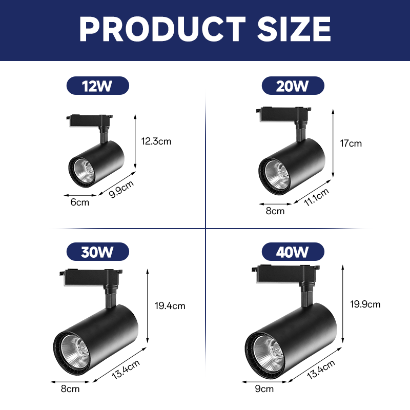 CHUANGYANG Full Set Led Tack Light Tricolor Rail Warm Light Ceiling ...