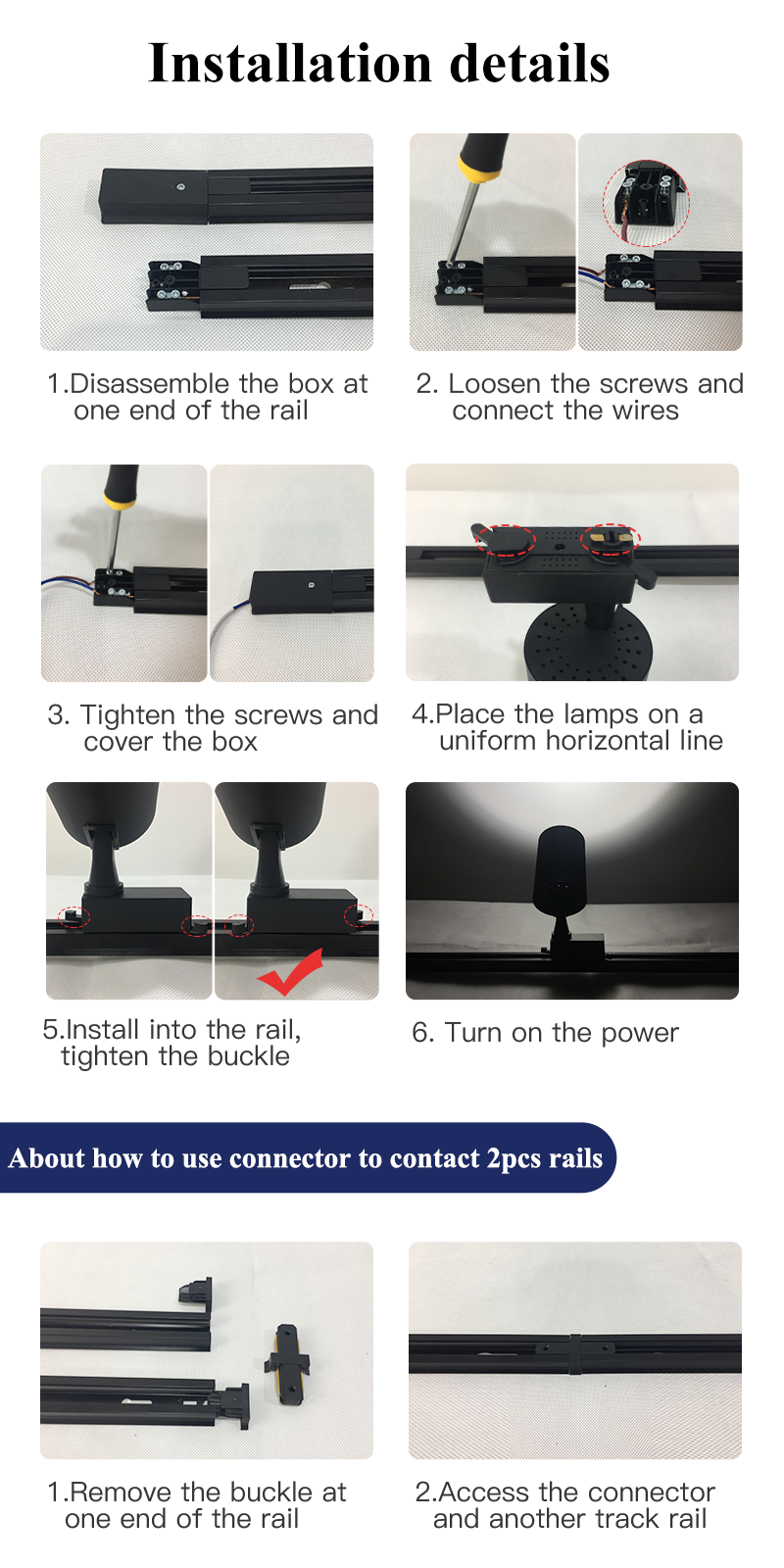 CHUANGYANG Full Set Led Tack Light Tricolor Rail Warm Light Ceiling ...