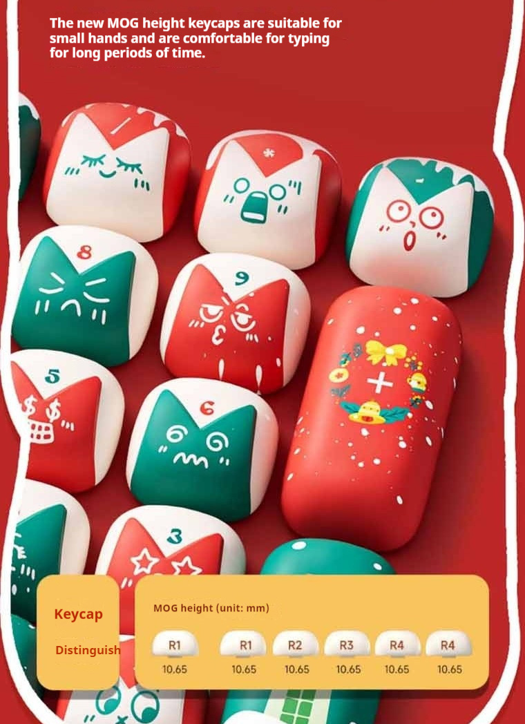 AKKO Christmas Wonderland keycaps 137 pieces complete set MOG 3D PBT ...