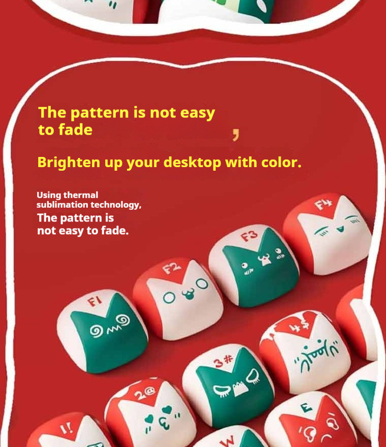 AKKO Christmas Wonderland keycaps 137 pieces complete set MOG 3D PBT ...