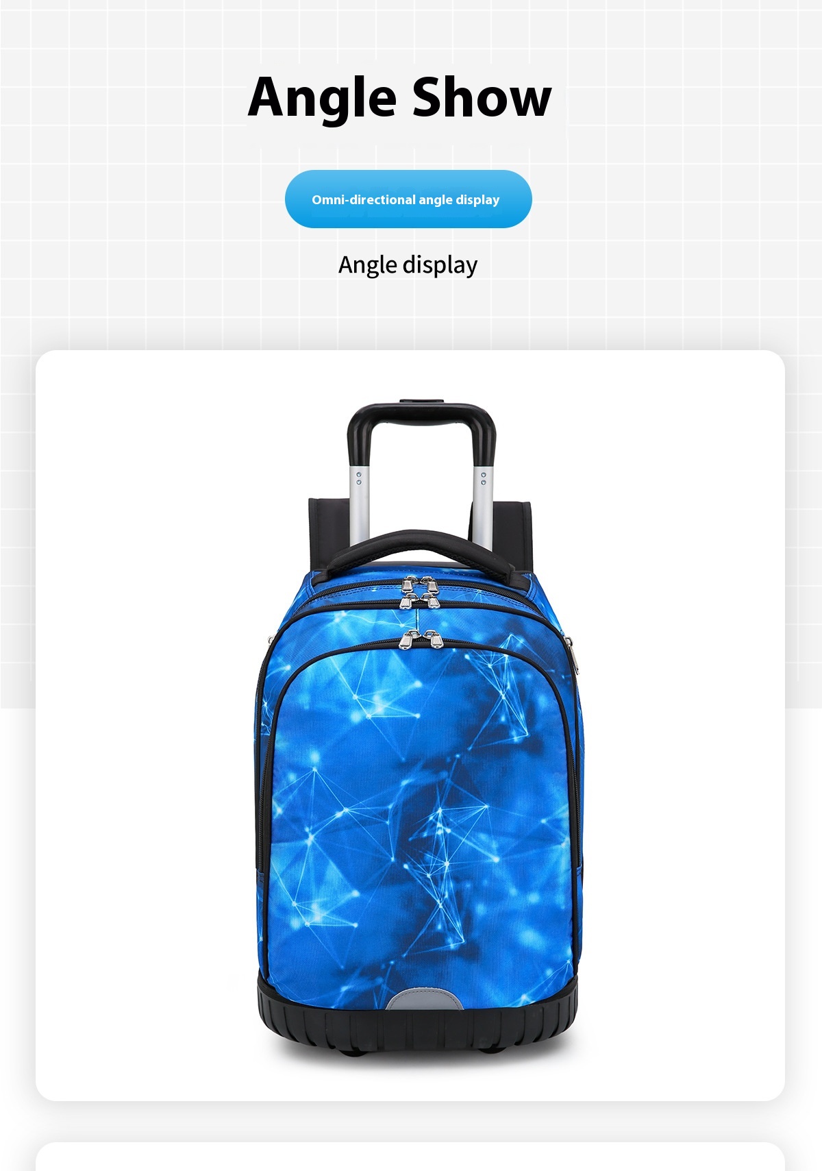 New Junior High School Students Trolley Schoolbag Male Female College ...