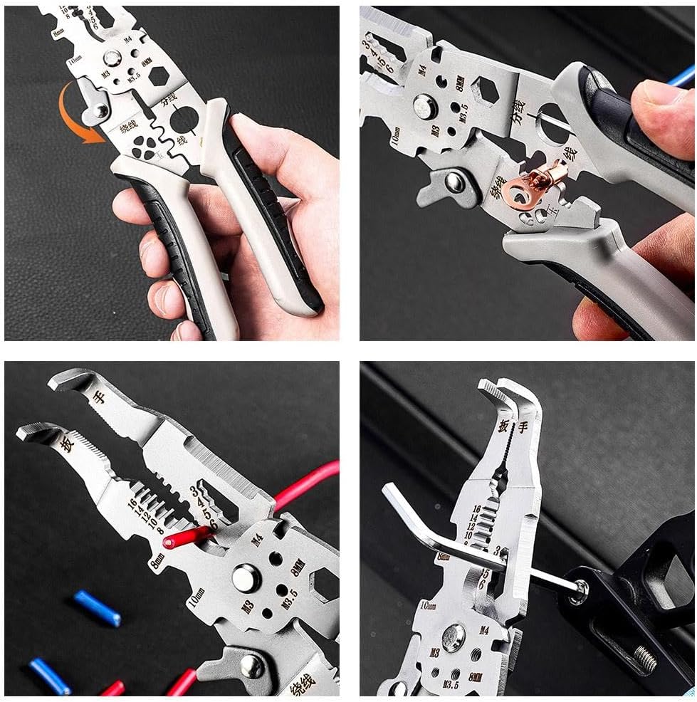 25-in-1 Multifunction Wire Strippers,Professional Electrical Wire ...