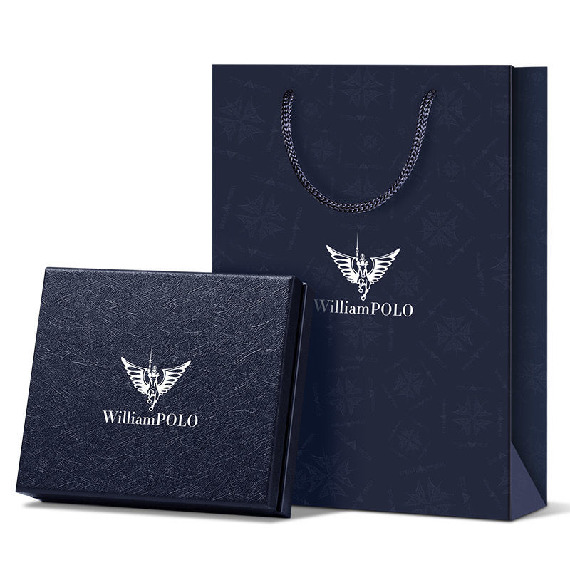 William polo wallet for men leather short wallet multifunctional card ...