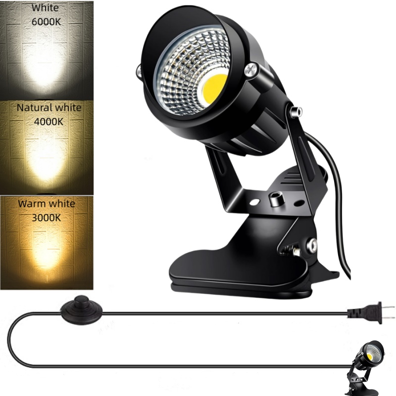 Spot Lights Clamp Indoor Spotlights, 7W Clip on Lights Daylight White ...