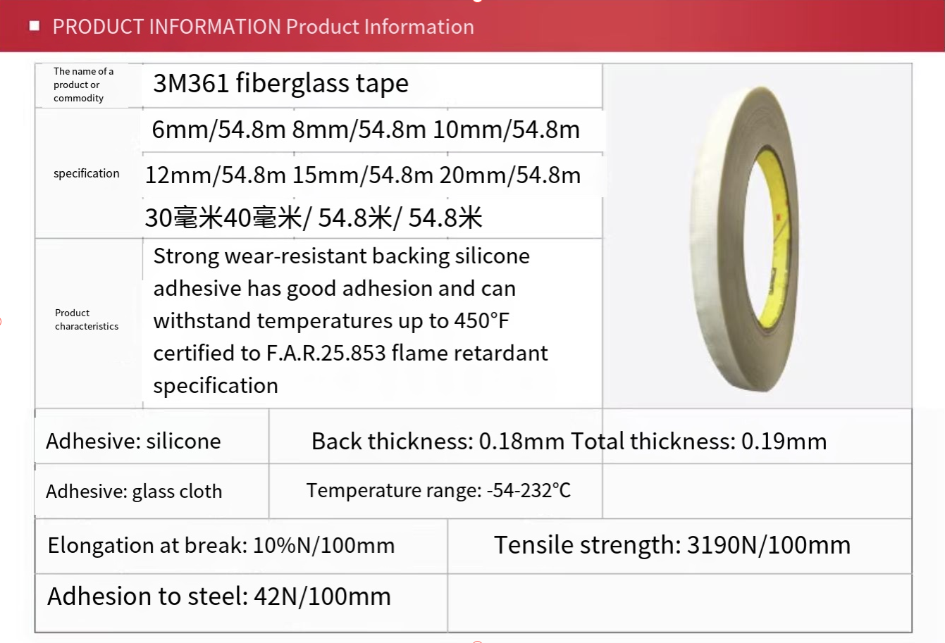 3M 361 Fiberglass Tape Glass Cloth Tape Fiberglass Cloth Tape High Temperature | Shopee Philippines