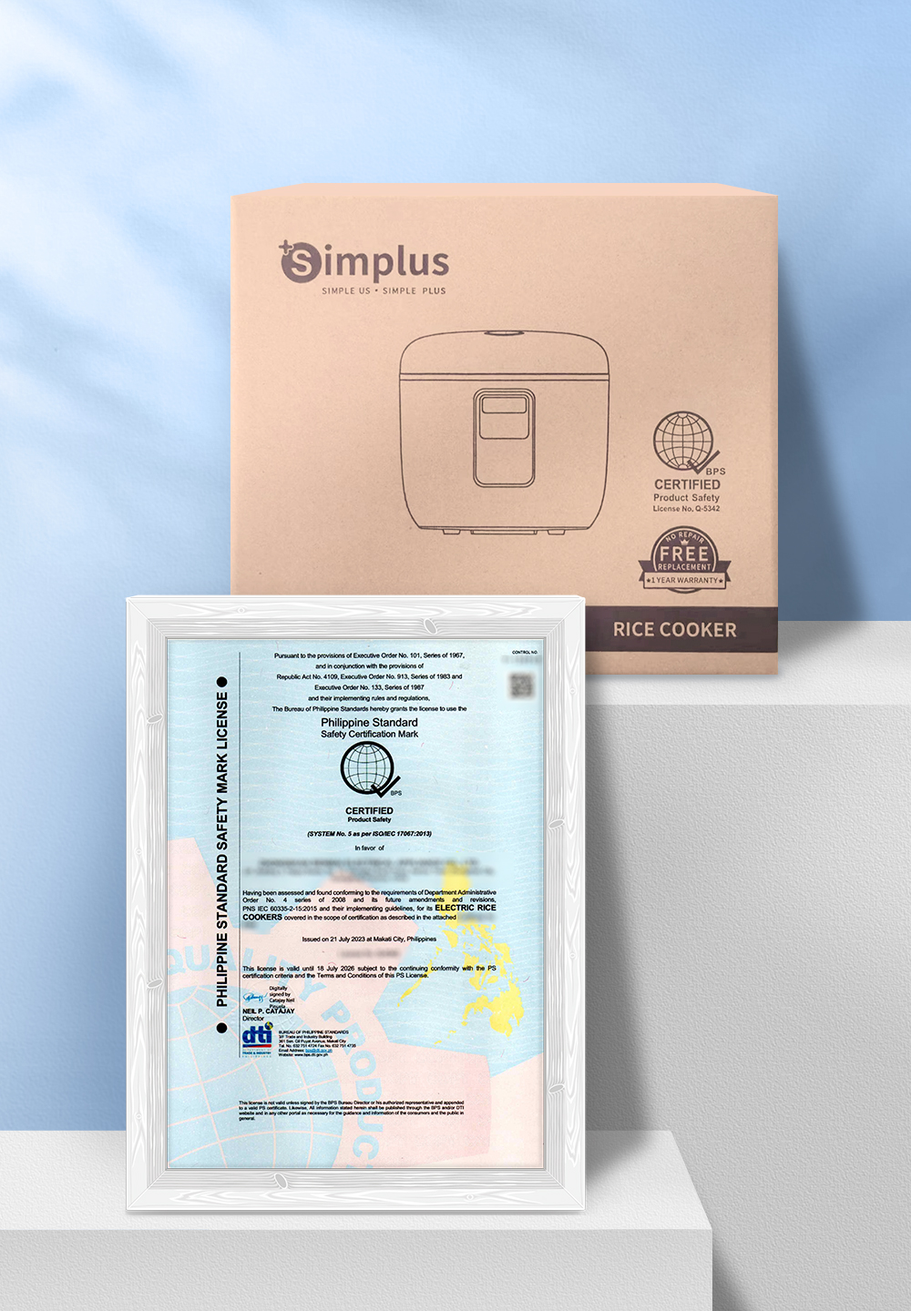 Simplus Rice Cooker Multifunctional Cooker 2L Capacity Non Stick With 9 ...