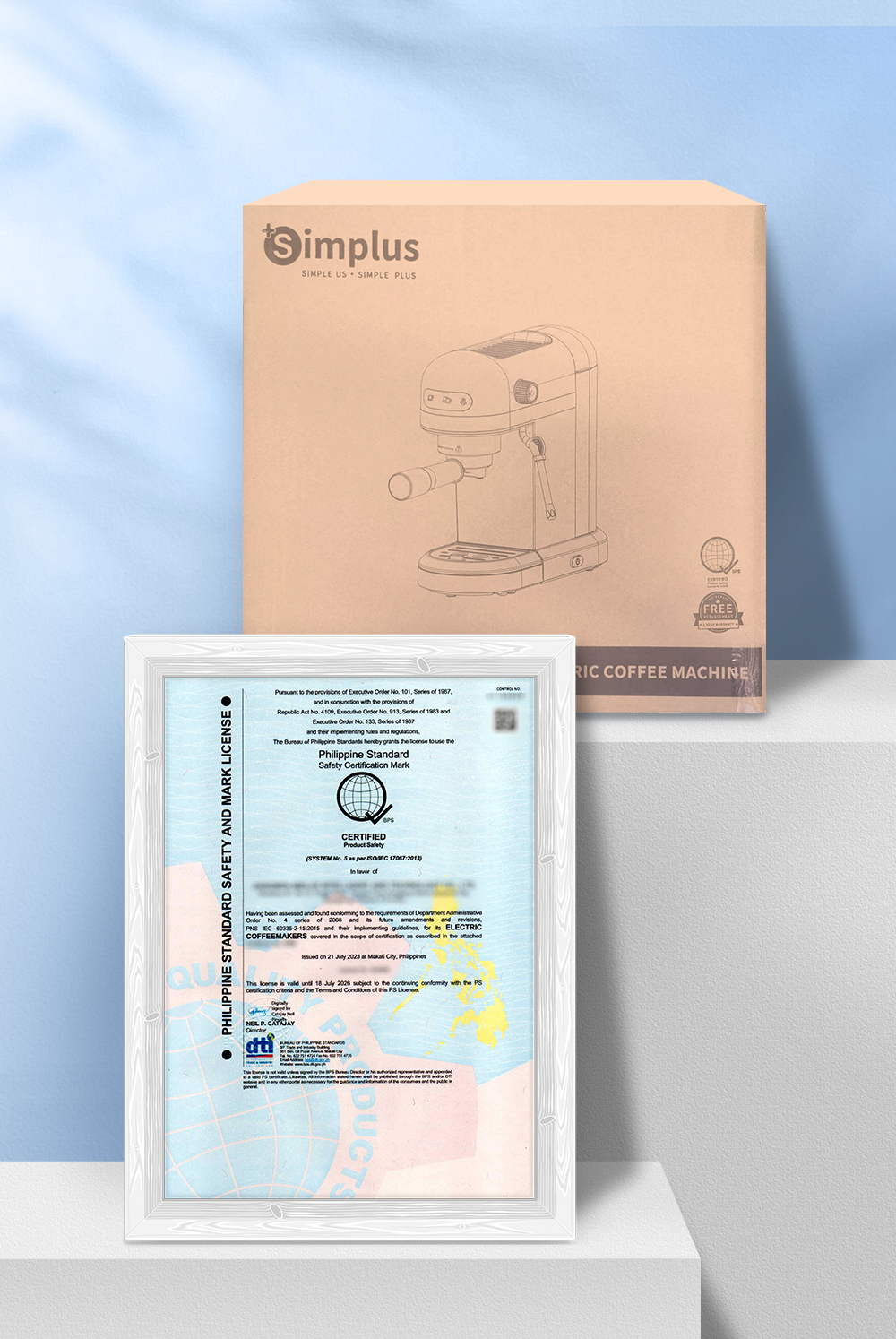 Simplus Espresso Coffee Maker Machine With Milk Frother Wand Coffee ...