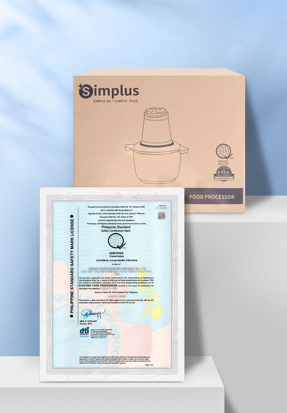 Simplus 2L Electric Meat Grinder Chopper and Blender Multifunctional ...