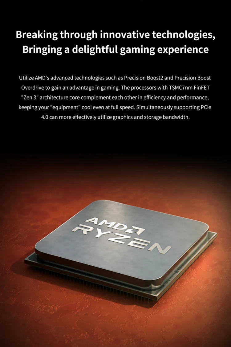 AMD RYZEN™ 7 5700X3D Brand New CPU R7 5700X3D Gaming Processor DDR4 ...