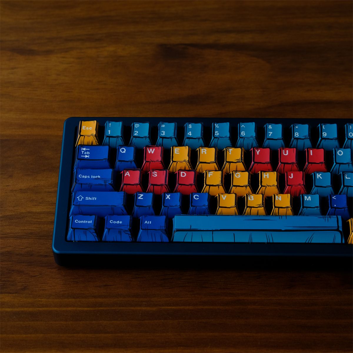 Comic Style Color Palette Keycaps PBT Dye-sub Cherry Profile Keycap ...