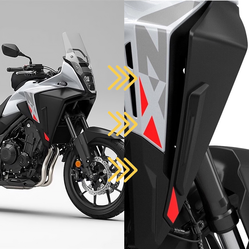 For HONDA NX400 NX500 2024-2025 Side deflectors Motorcycle side panels ...