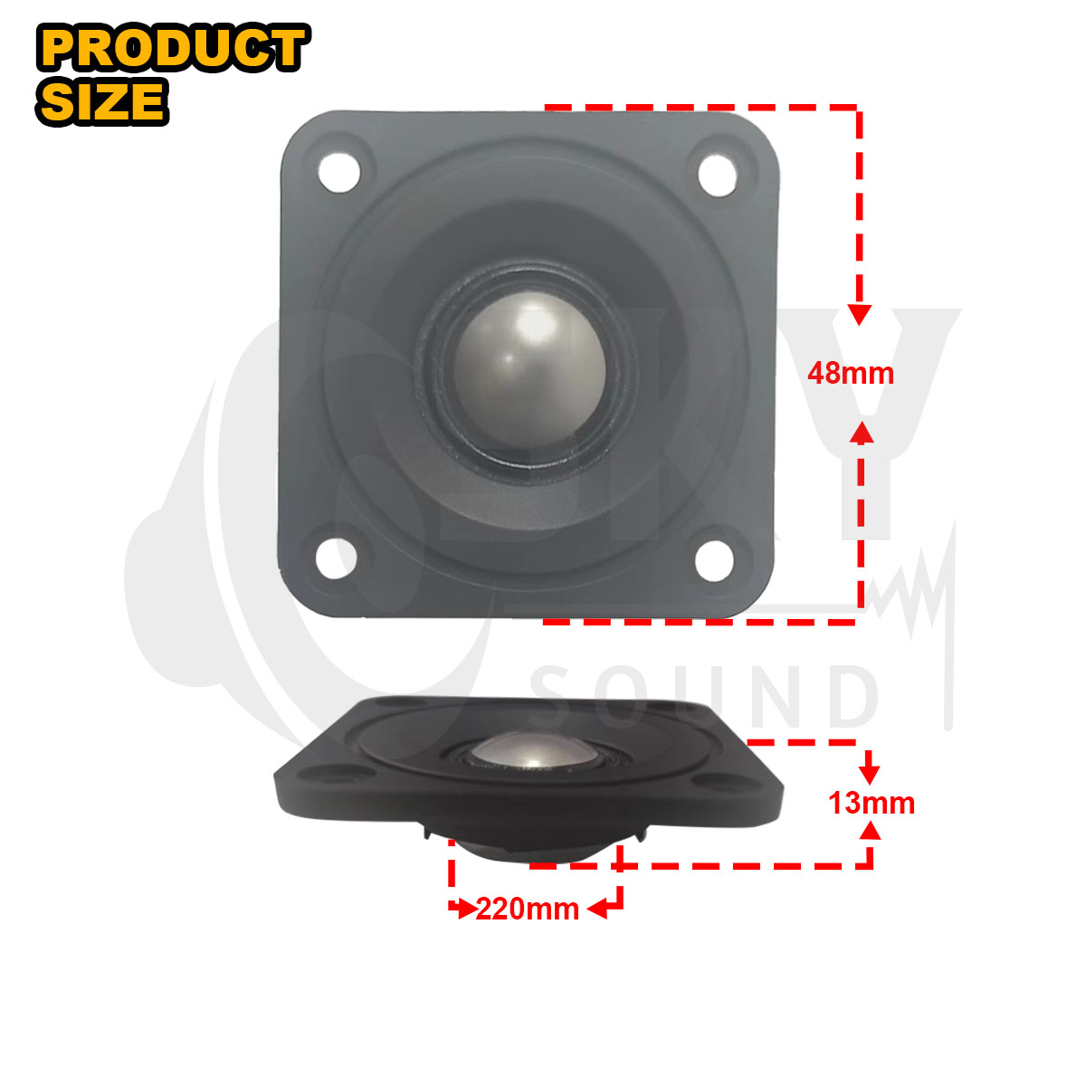 SKYSOUND Peerless 2inch Tweeter 4Ω 15W Speaker Car Audio Speaker Treble ...