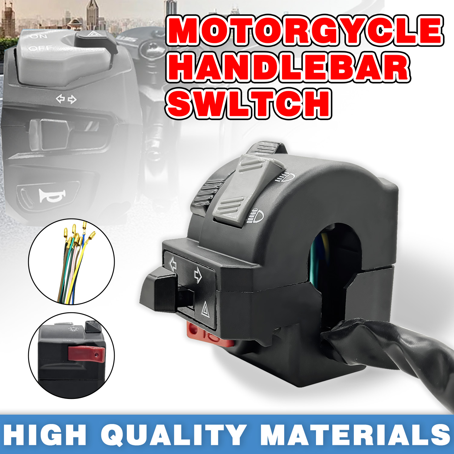 Domino Handle Switch SET For Nmax（Left+Right）with flasher relay plug ...