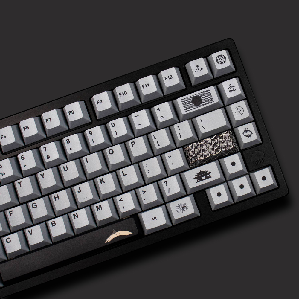 Alice Dhyana Keycaps 148Keys/Set PBT Cherry Profile Custom Keycaps for ...