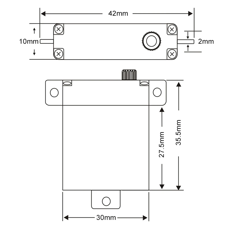 JX Servo PDI-HV2107MG 7.9kg CNC Steering Torque Digital Metal Gear Core ...