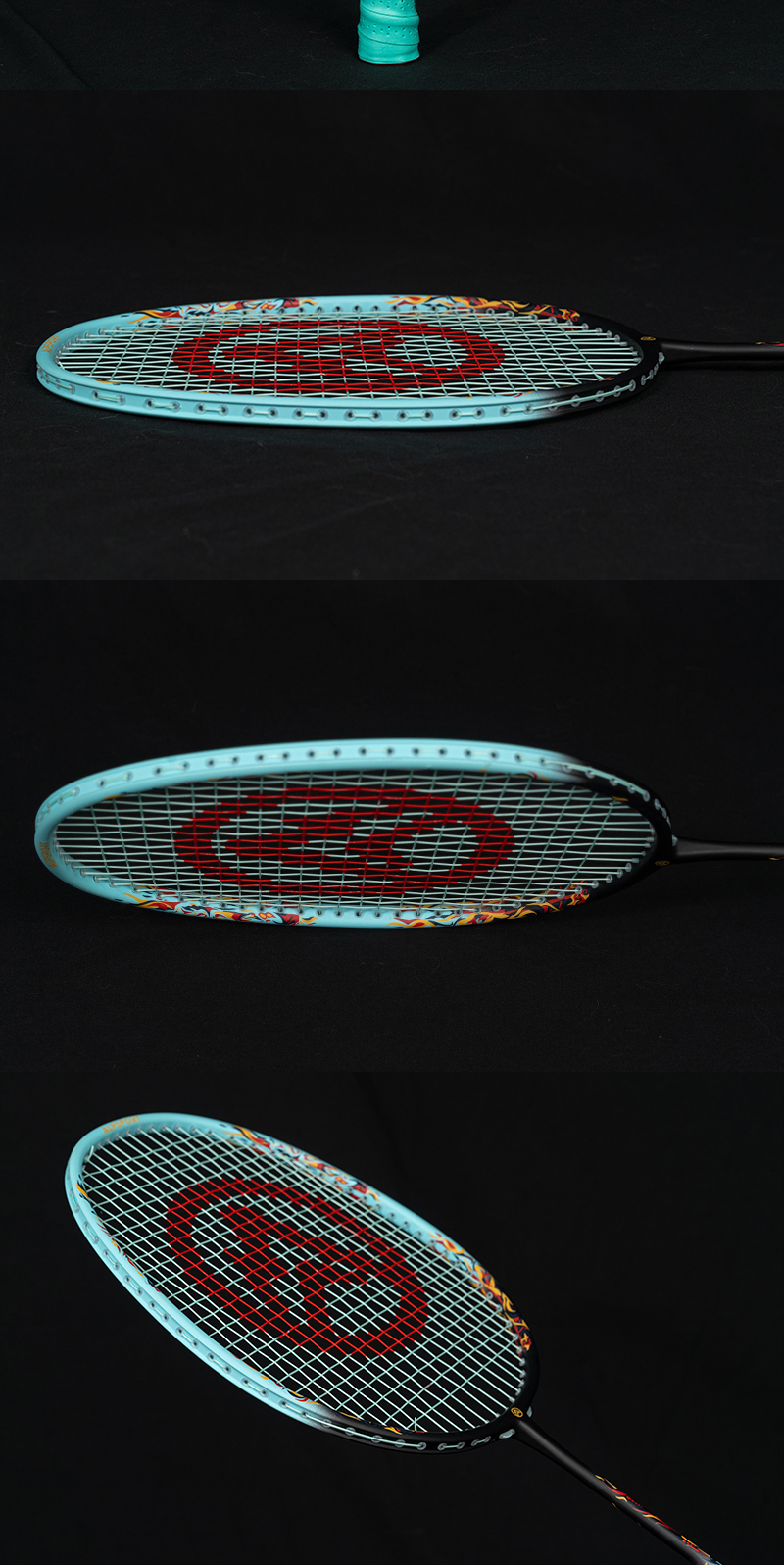 ALPSPORT Flame Composite Carbon Fiber Balanced Badminton Racket Default ...
