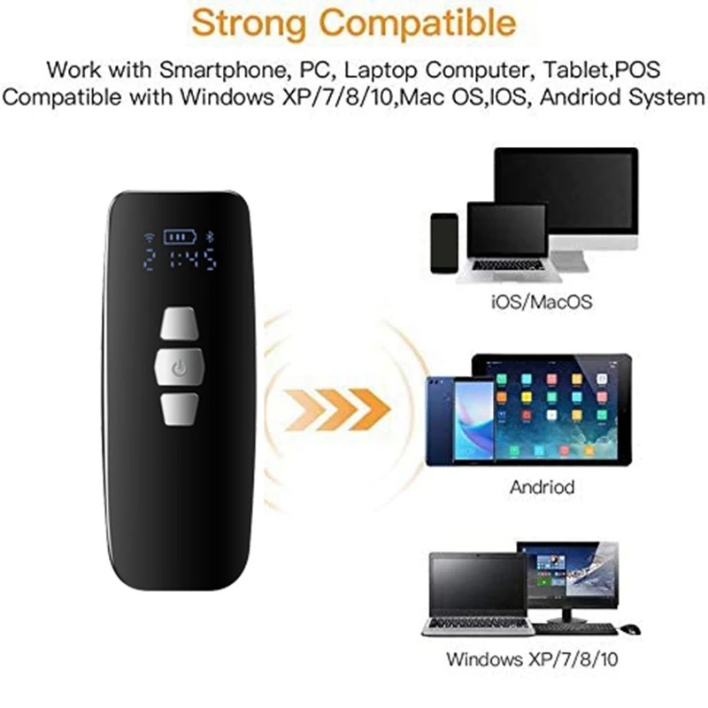 【Super cost-effective & portable mini 2D scanner 】Evnvn 1D 2D Mini ...