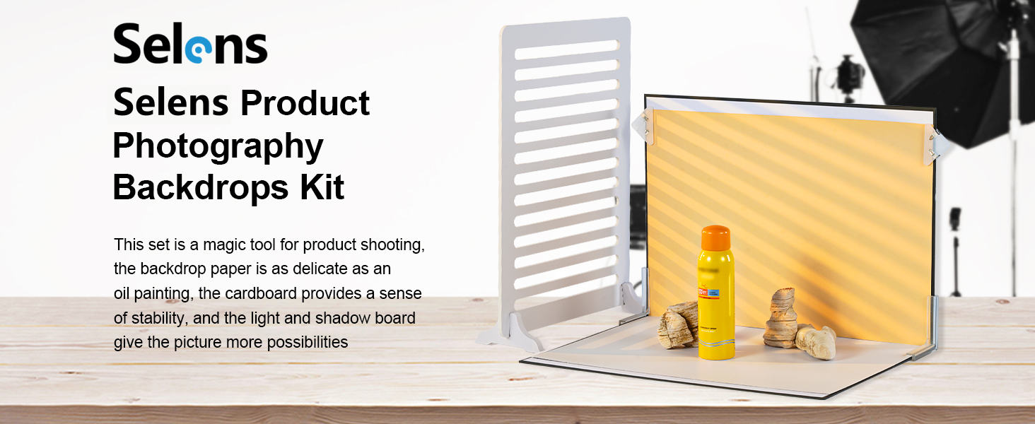 Selens Photography Backdrops Kit for Small Product Photo Background ...