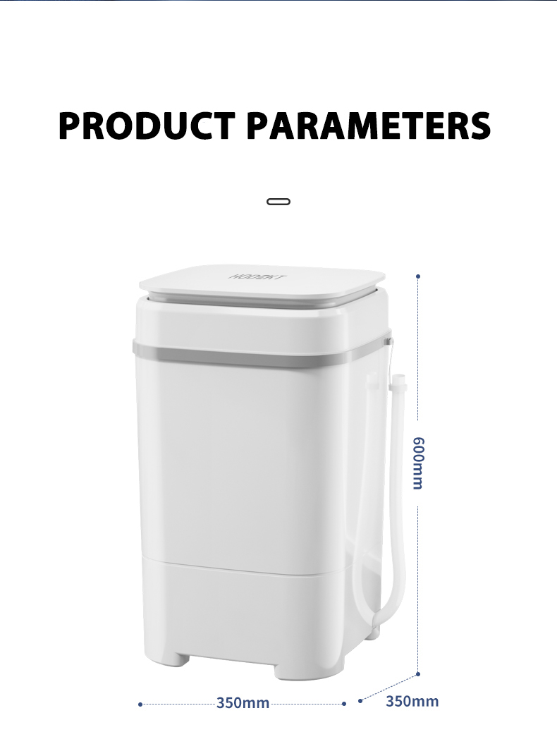 HODEKT Portable Washing Machine With Dryer Blue Light Sterilization ...