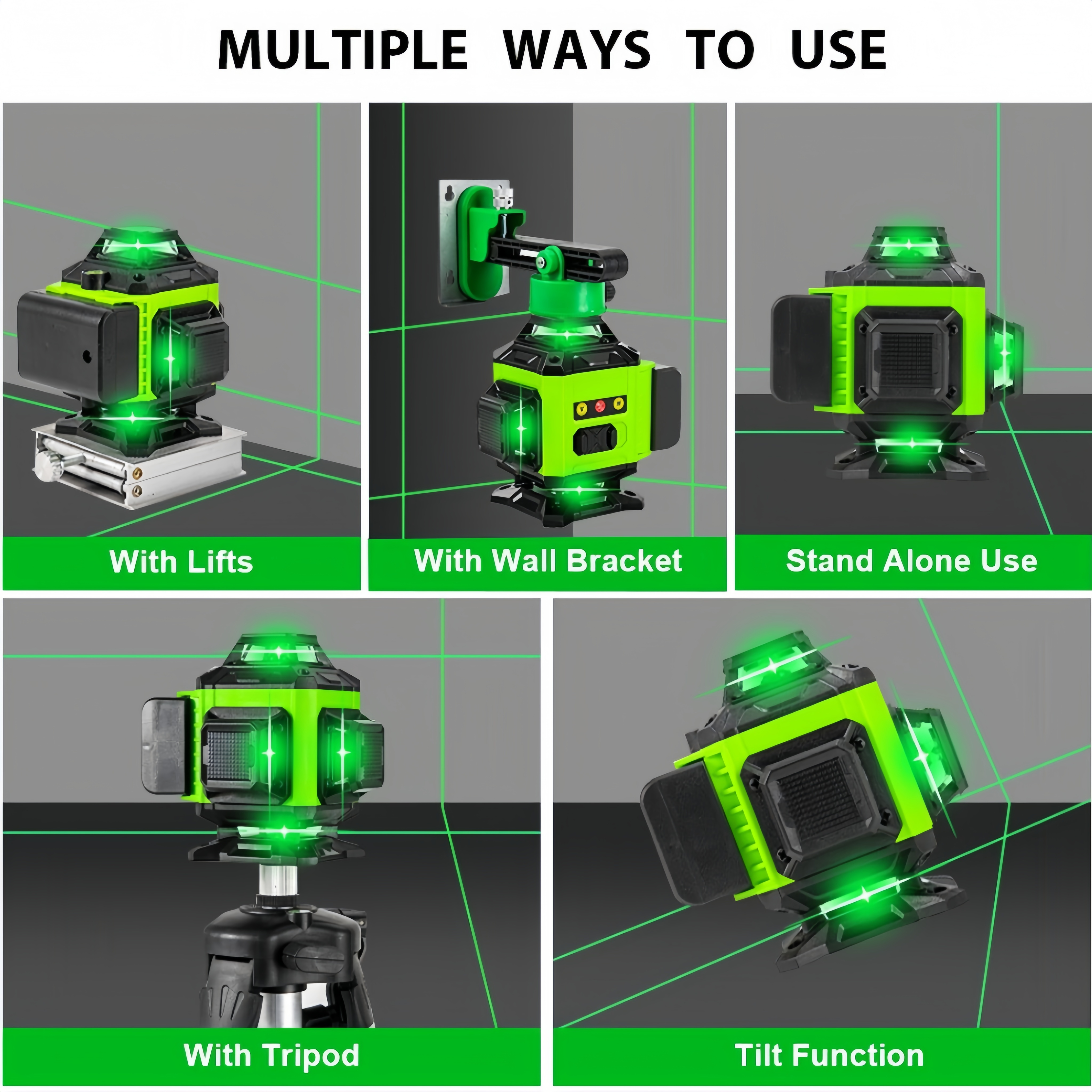 12 Line Clear Precision Laser Level High-Quality Laser Meter with ...