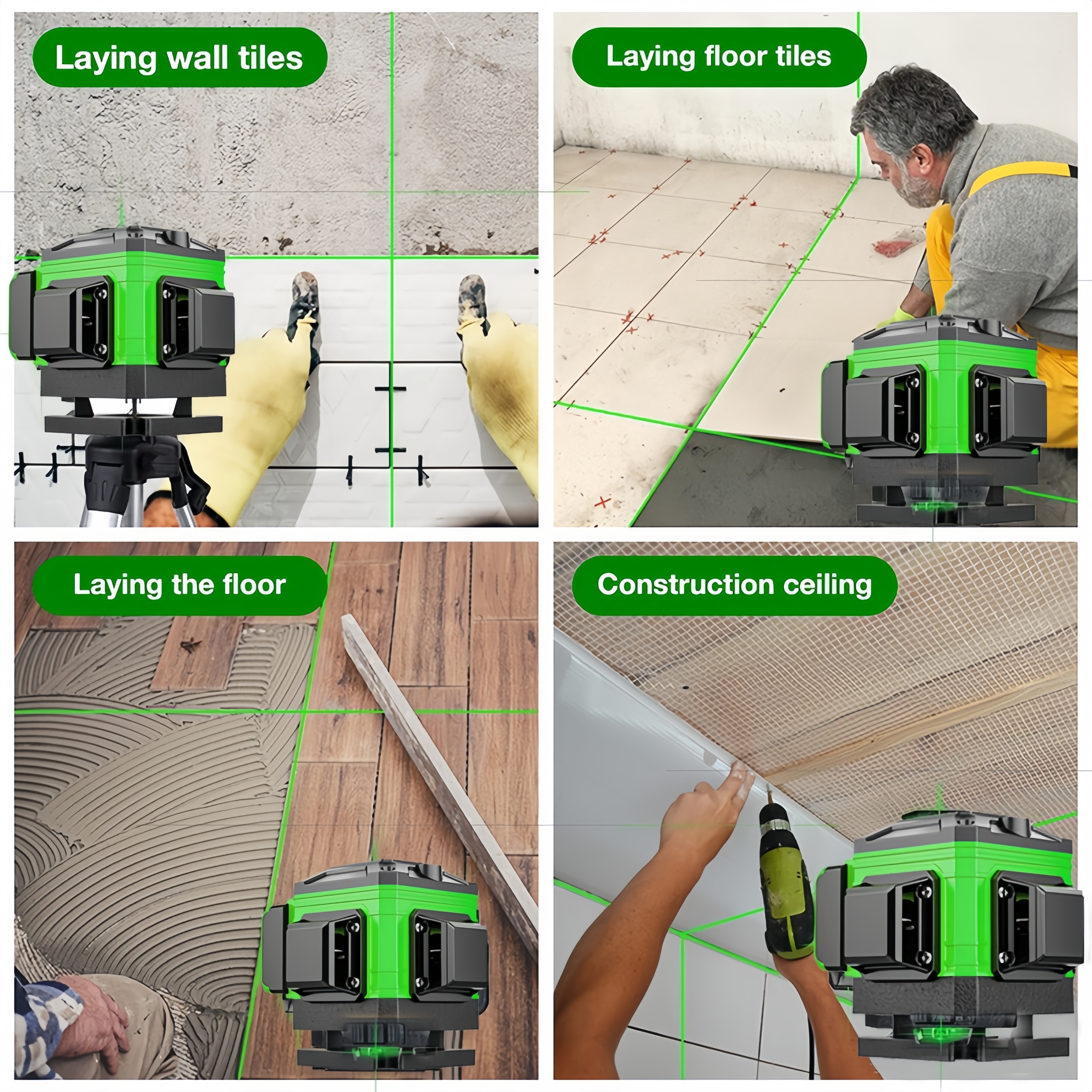 12 Line Clear Precision Laser Level High-Quality Laser Meter with ...