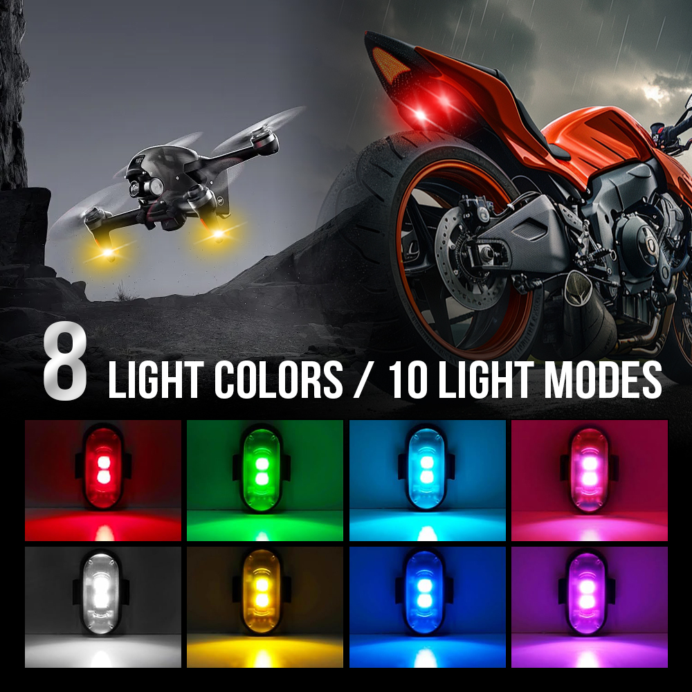 Waterproof Design RGB Strobe Lamp Led Aircraft Lamp LED Flashing USB ...